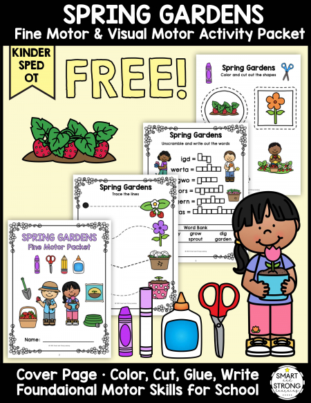 Garden Fine Motor Freebie - Your Therapy Source