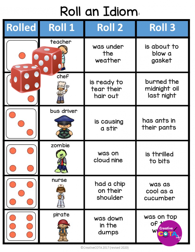 Roll a Sentence - Your Therapy Source