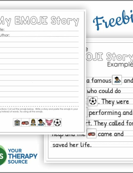 Emoji Story Writing Freebie - Your Therapy Source