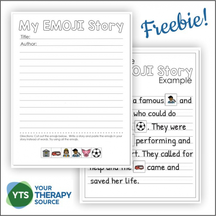 Emoji Story Writing Freebie - Your Therapy Source
