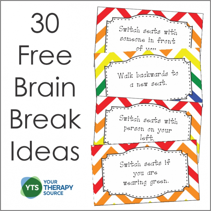 Classroom Brain Break - Super Easy - Your Therapy Source