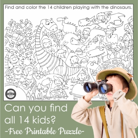 I Spy Dinosaurs Printable PDF - Your Therapy Source