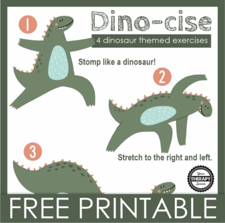 Dinosaur Gross Motor Activities - Your Therapy Source