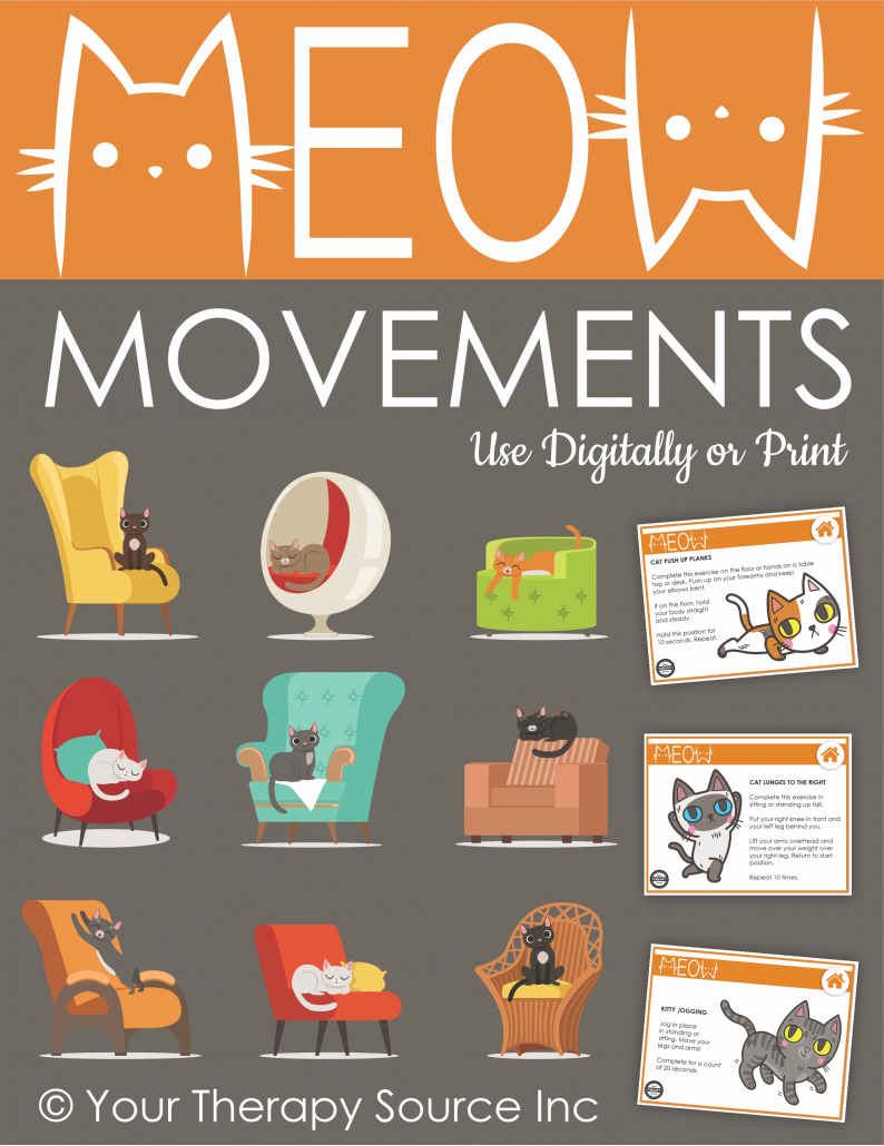 Movement Game for Kids - FREE PDF - Your Therapy Source