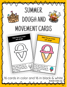 Summer Play Dough and Movement Cards - Your Therapy Source