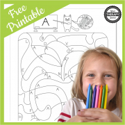 Color By Letter A Freebie - Your Therapy Source visual motor