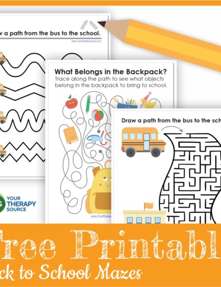 Back to School Mazes - FREE - Your Therapy Source