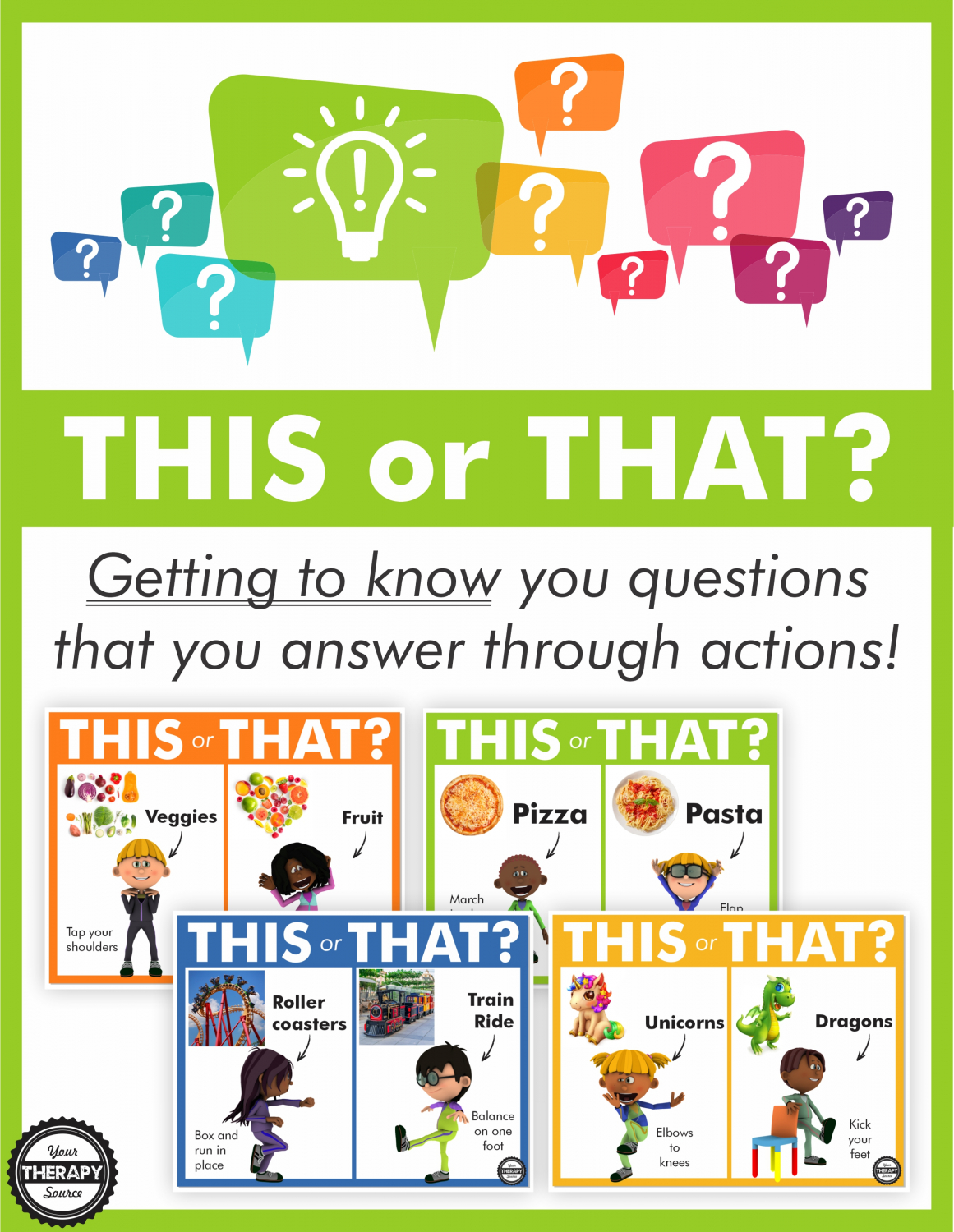 This or That Game - Getting to Know You - Your Therapy Source