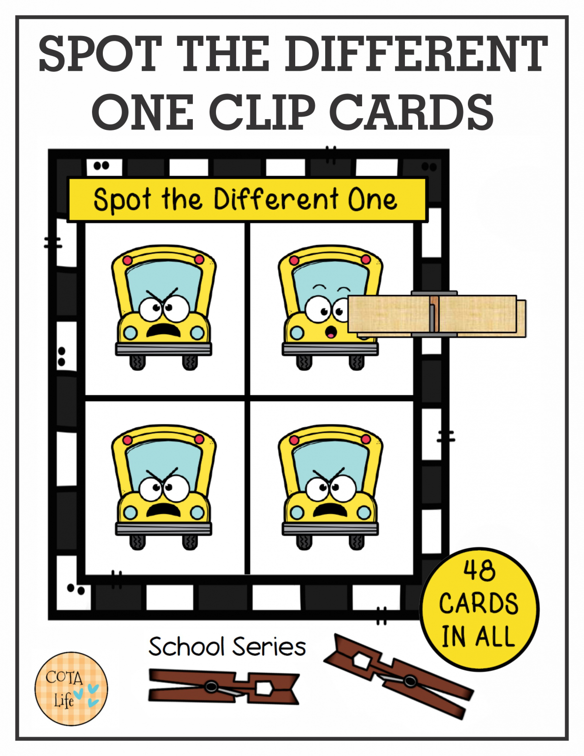Spot the Difference Emotion Cards - Your Therapy Source