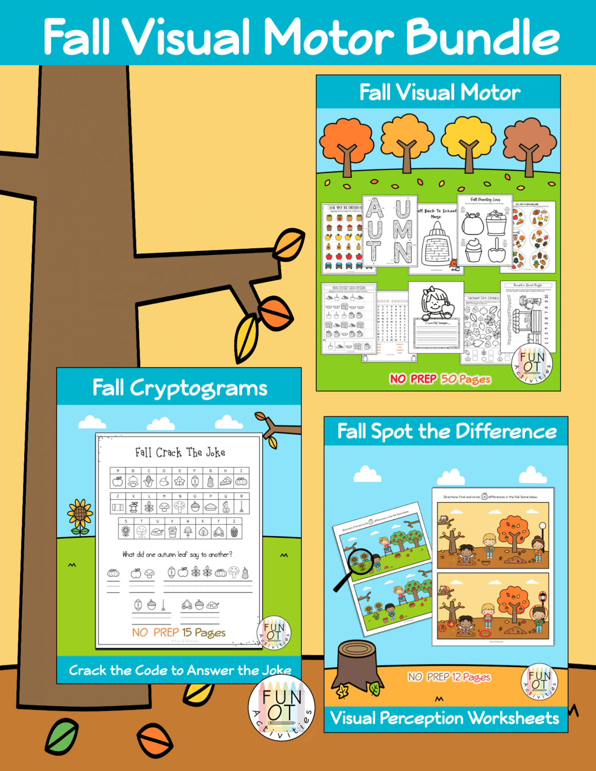 Fall Visual Motor Bundle - Your Therapy Source