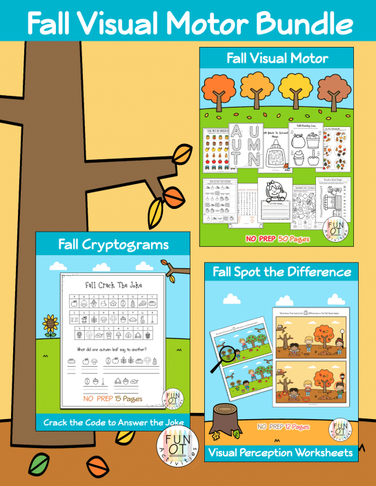 Fall Visual Motor Bundle - Your Therapy Source