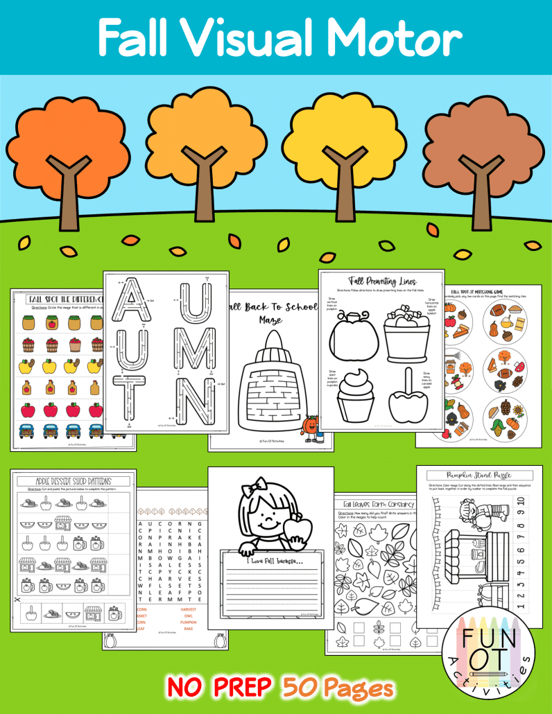 Fall Visual Motor Bundle - Your Therapy Source