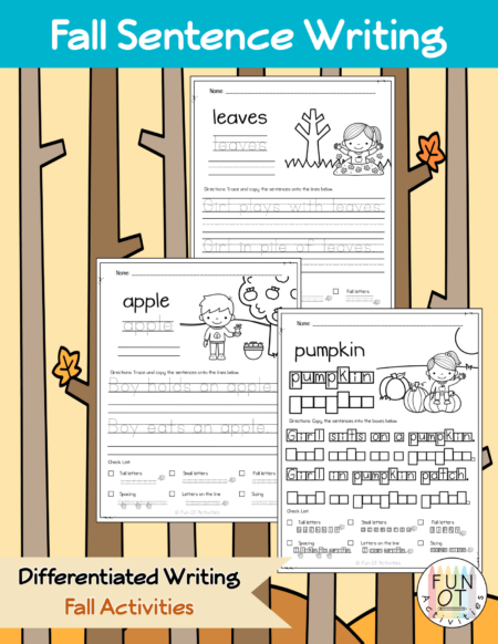 Fall Handwriting Bundle - Your Therapy Source