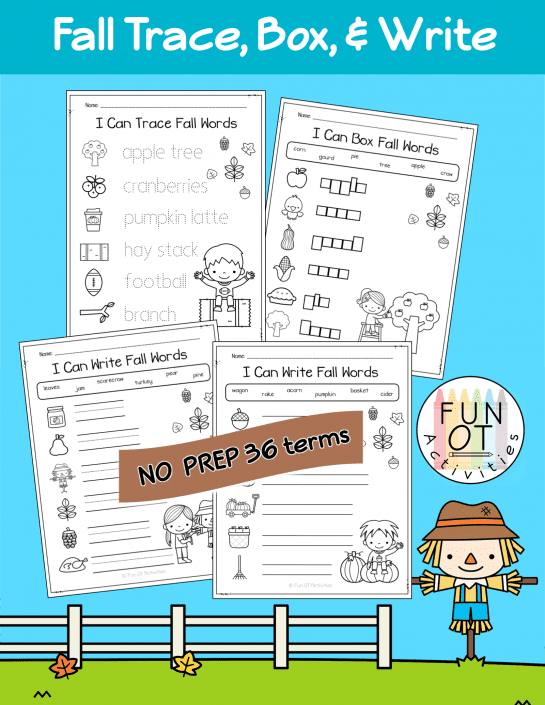 Fall Handwriting Bundle - Your Therapy Source