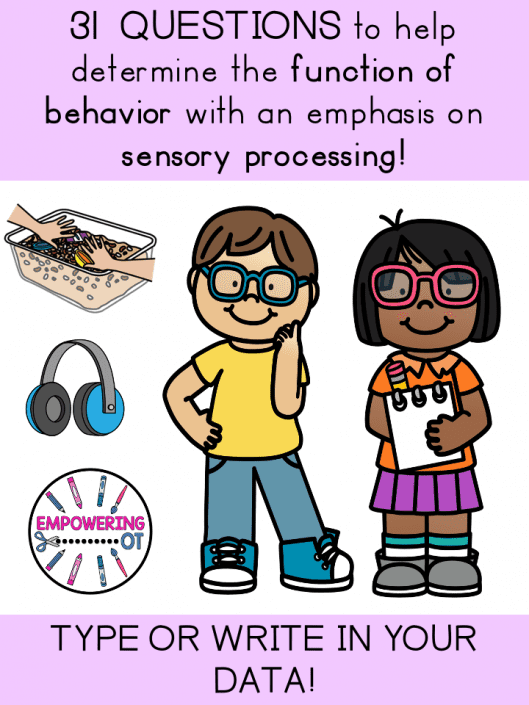 Sensory Behaviors Checklist - Your Therapy Source