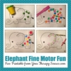 Elephant Activity for Preschoolers - Your Therapy Source