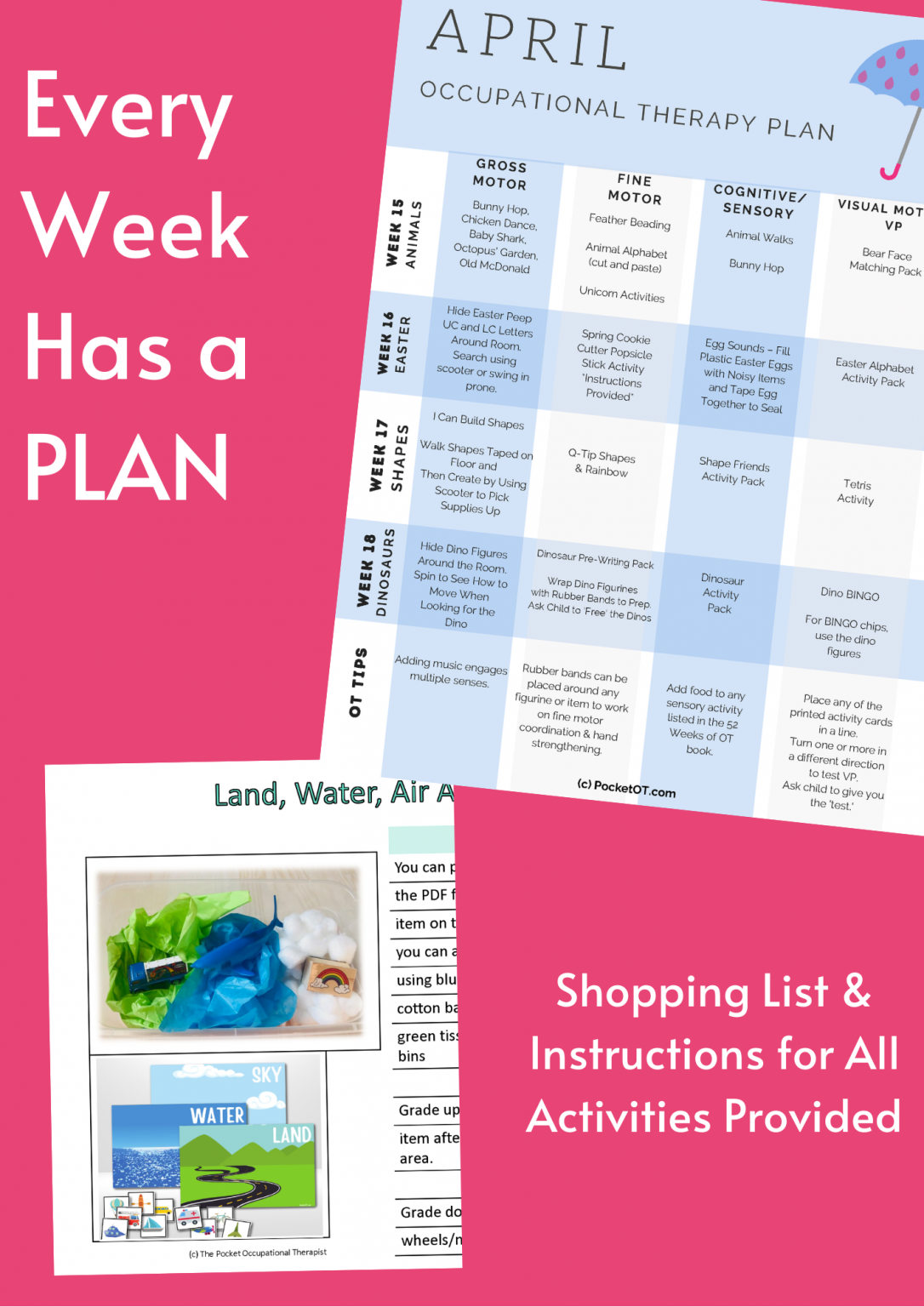 Occupational Therapy Lesson Plans for 52 Weeks - Your Therapy Source