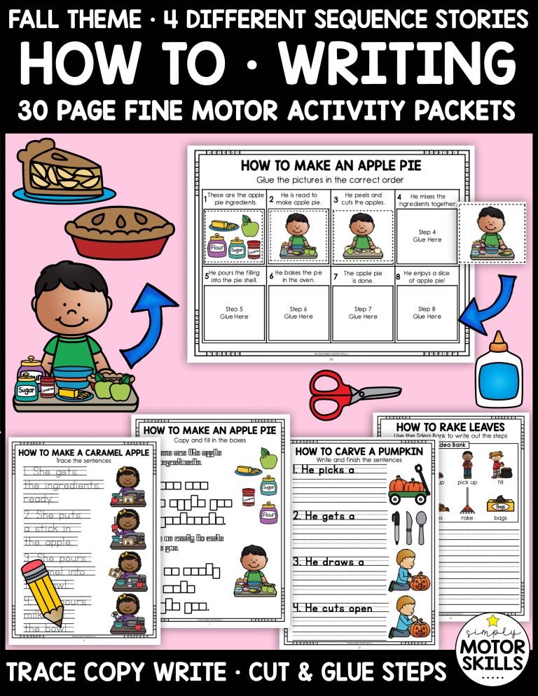 Fall Sequence Stories - Your Therapy Source