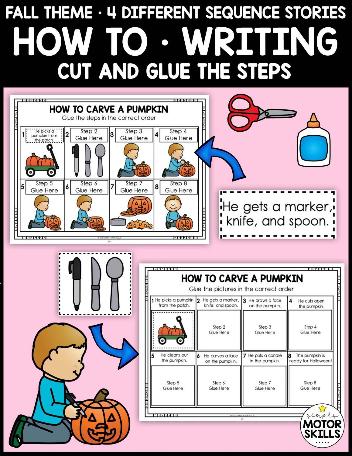 Fall Sequence Stories - Your Therapy Source