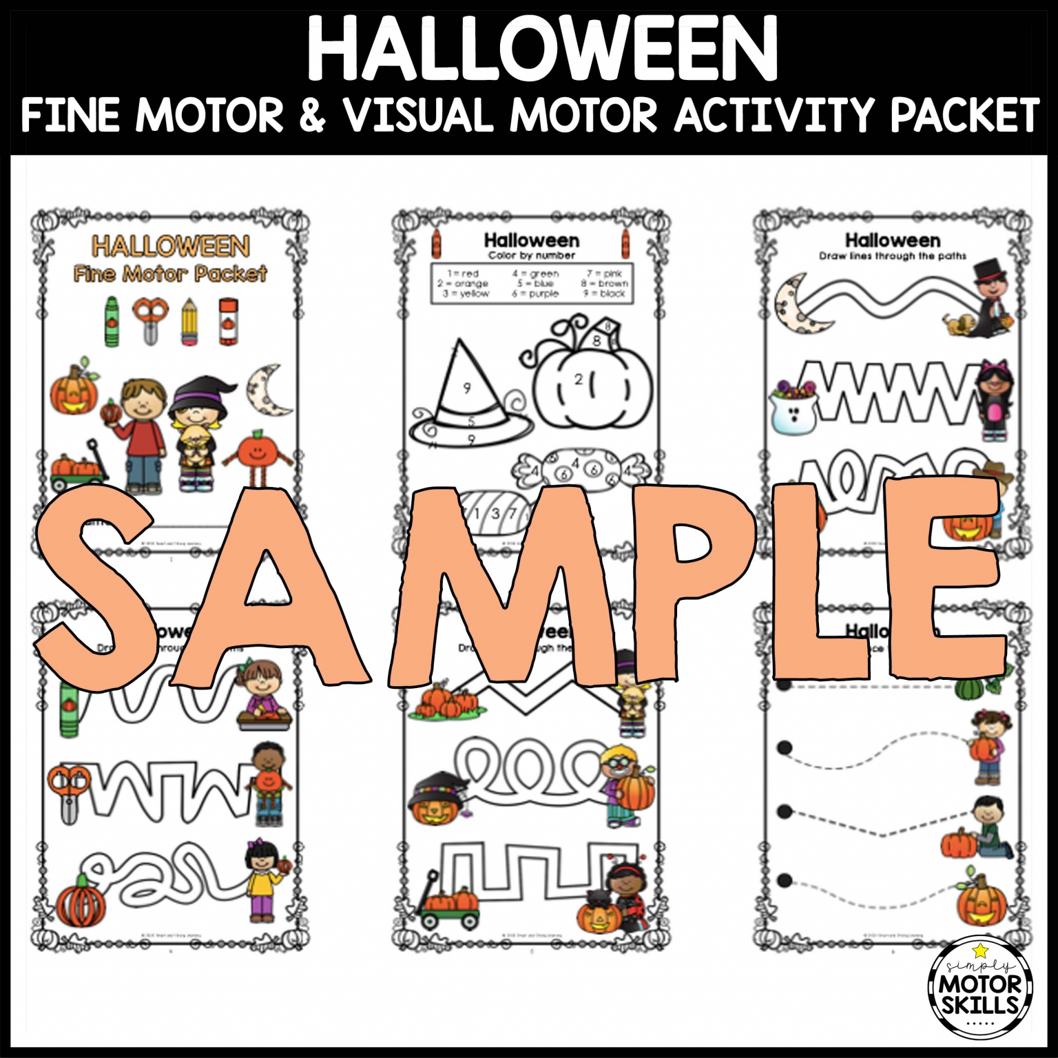 Halloween Fine Motor Activities - Your Therapy Source