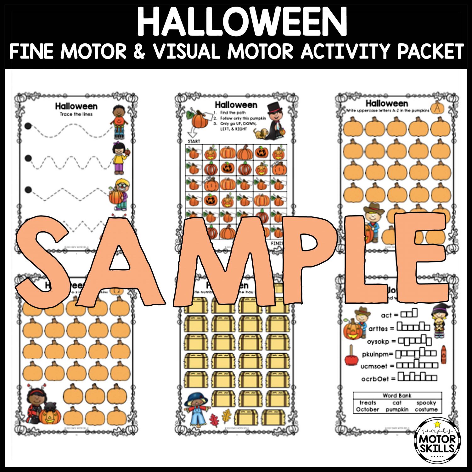 Halloween Fine Motor Activities - Your Therapy Source