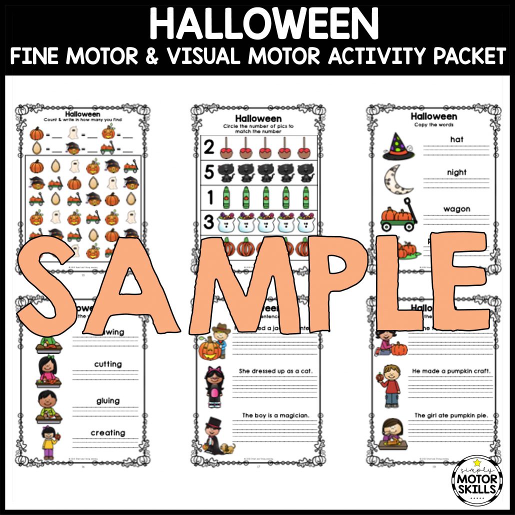 Halloween Fine Motor Activities - Your Therapy Source