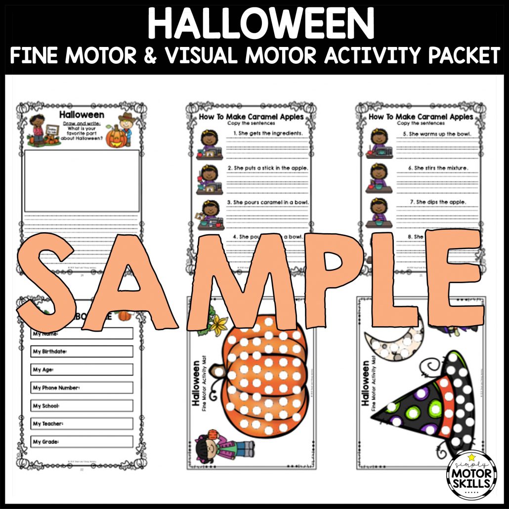 Halloween Fine Motor Activities - Your Therapy Source