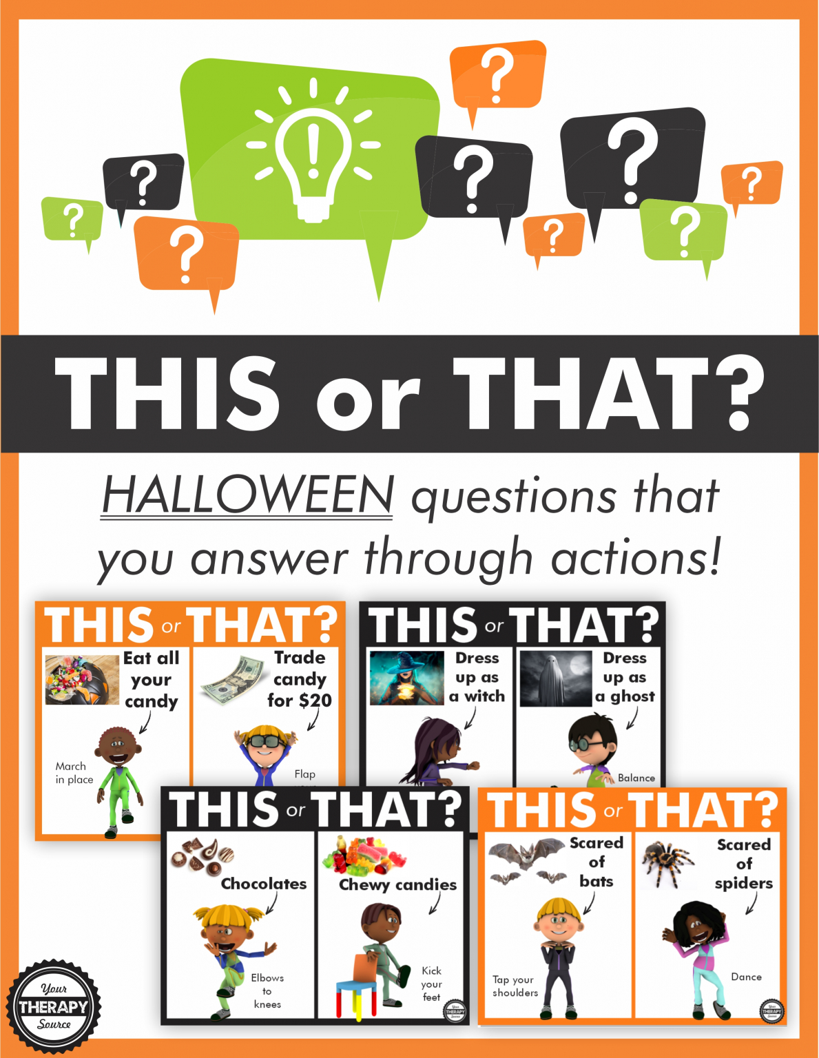 This or That Halloween Game - Your Therapy Source