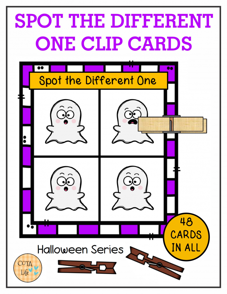 Spot the Difference Halloween - Your Therapy Source