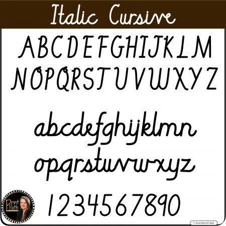 Italic Cursive Instruction - Your Therapy Source