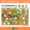 Fall or Thanksgiving Game Board - Free Printable - Your Therapy Source