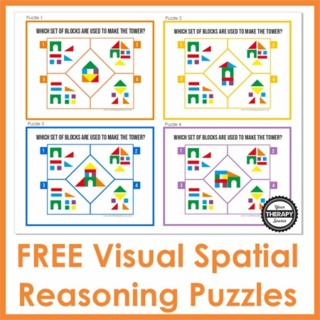 Spatial Reasoning Puzzles for Kids - Your Therapy Source