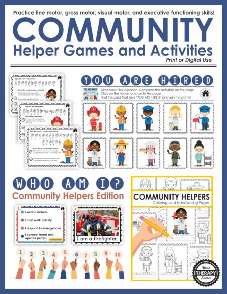 Community Helper Game - Your Therapy Source