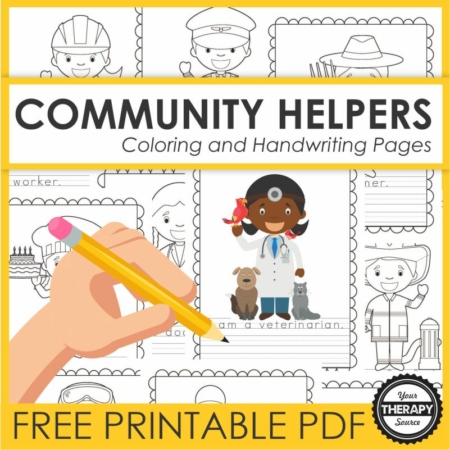 COMMUNITY HELPER COLORING PAGES - Your Therapy Source