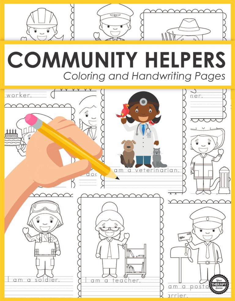 COMMUNITY HELPER COLORING PAGES - Your Therapy Source