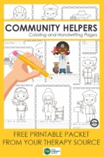 COMMUNITY HELPER COLORING PAGES - Your Therapy Source
