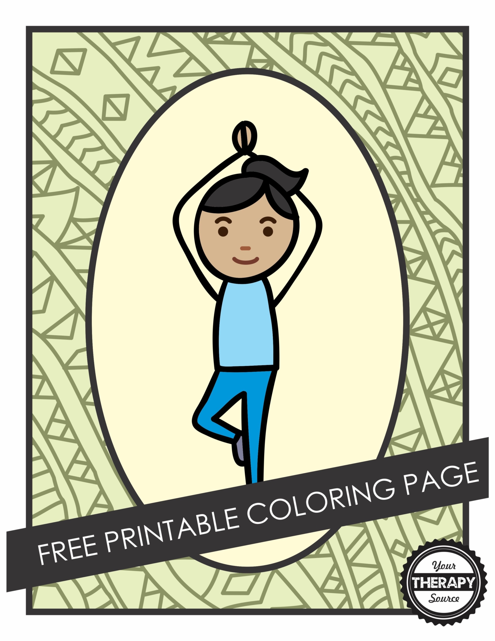 Yoga Coloring Pages - FREE - Your Therapy Source