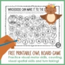 Owl Board Game - Free Owl Printable - Your Therapy Source