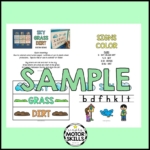 Sky Grass Dirt Paper and Letter Line Placement - Your Therapy Source