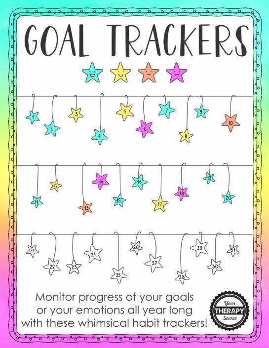 Goal Sheets for Students - Your Therapy Source