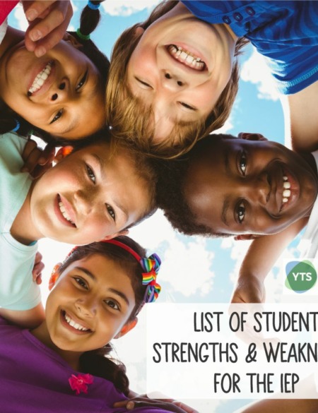 List of Student Strengths and Weaknesses for IEP Writing - Your Therapy ...