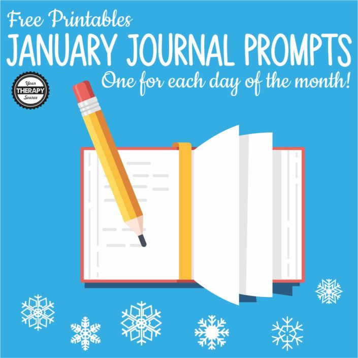 January Journal Prompts for Kids - Your Therapy Source