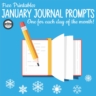 January Journal Prompts for Kids - Your Therapy Source
