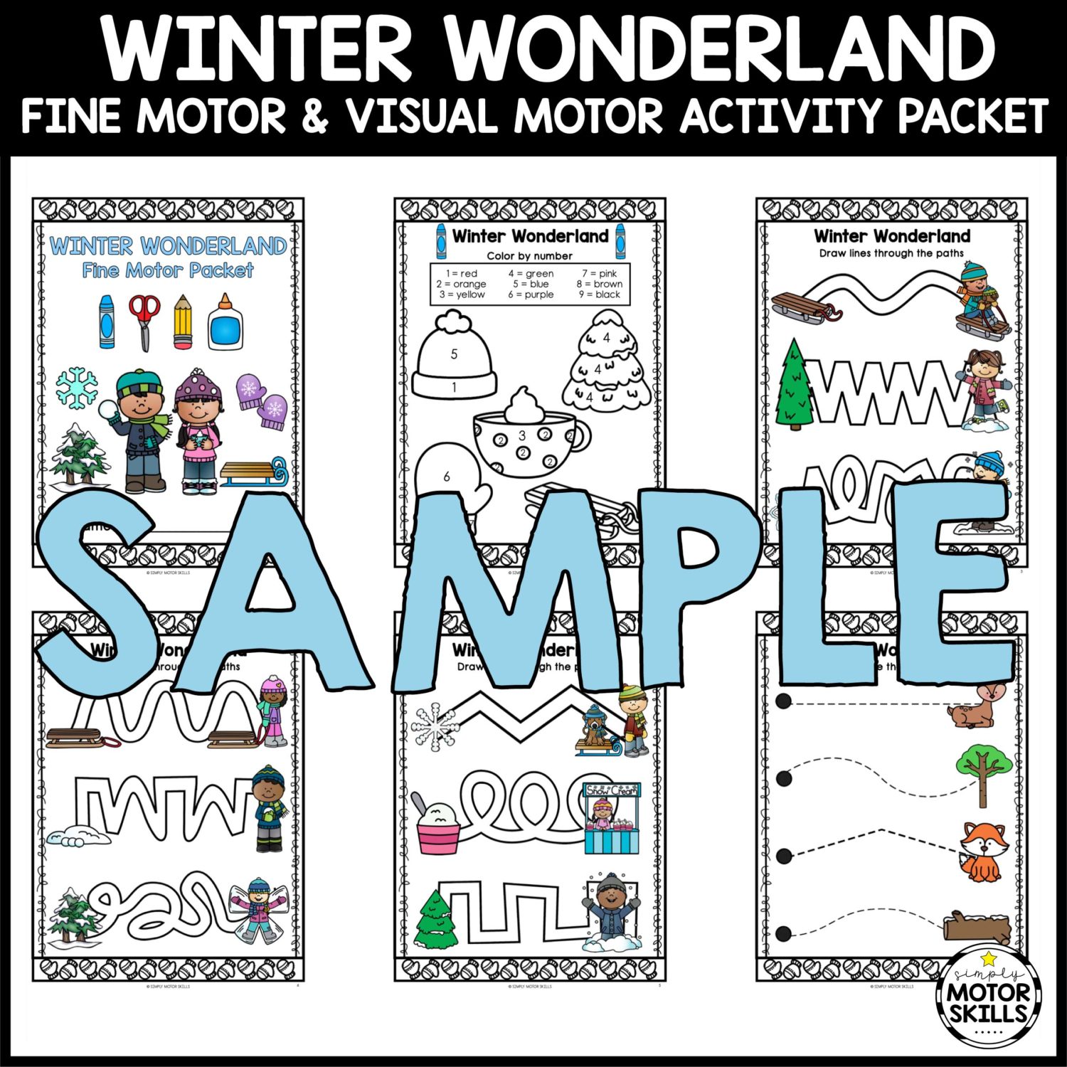 Winter Fine Motor Worksheets - Your Therapy Source