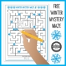 Winter Maze - Free Printable Worksheet - Your Therapy Source