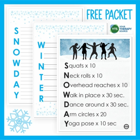 Acrostic Winter Poems - FREE Brain Break and Templates - Your Therapy ...