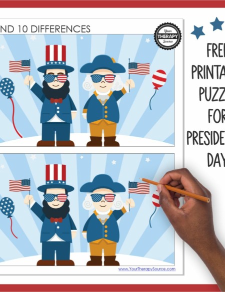 President's Day Activity - Your Therapy Source