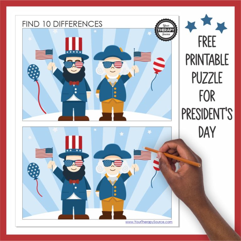 President's Day Activity - Your Therapy Source