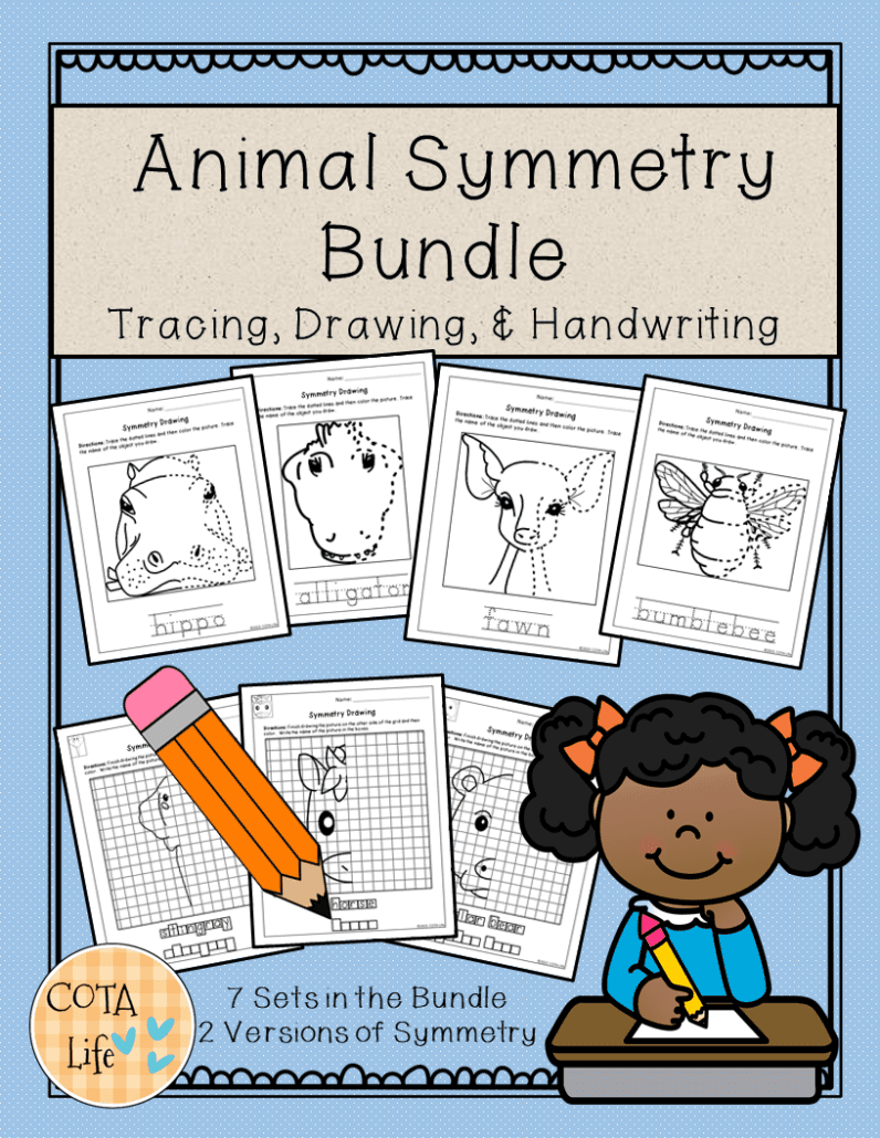 Animal Symmetry Fun Visual Motor PDF - Your Therapy Source