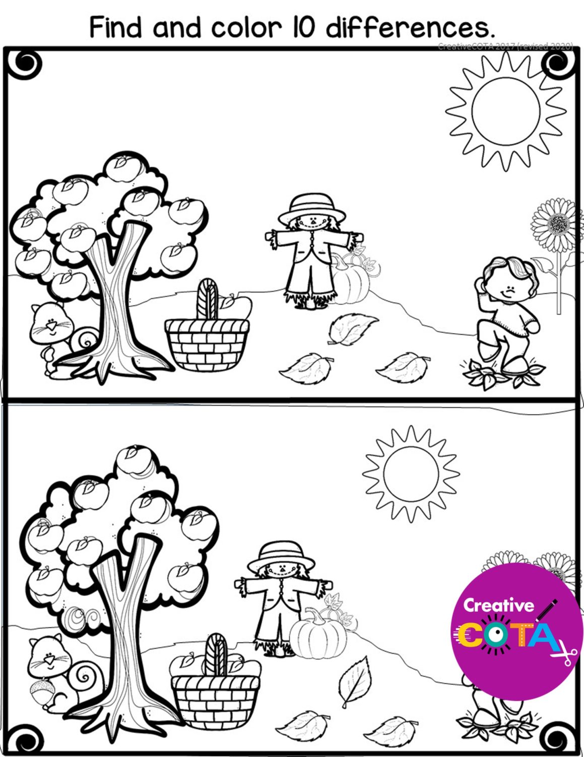 Seasonal Spot the Difference - Your Therapy Source